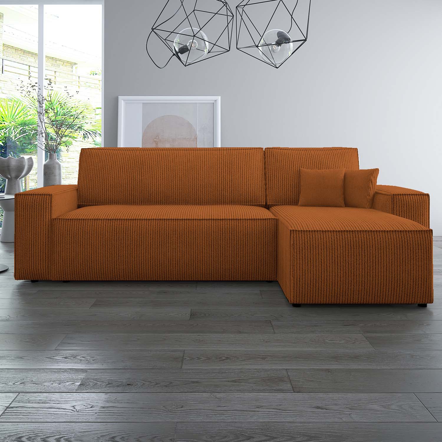 Canape D Angle Terracotta